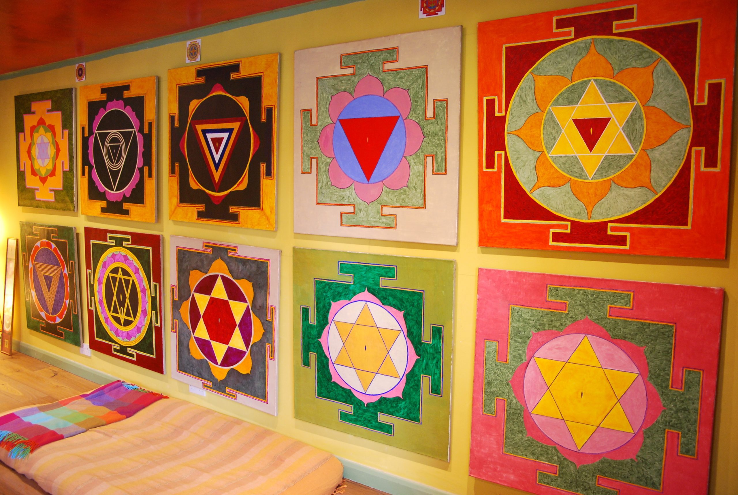 Mahavidya Yantra Temple Set of 10 Art Prints - Yoga Nidrā Network